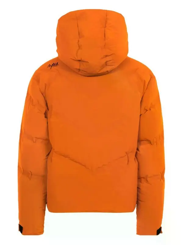 Aztech Mountain Hooded Zip Ski Jacket - Orange