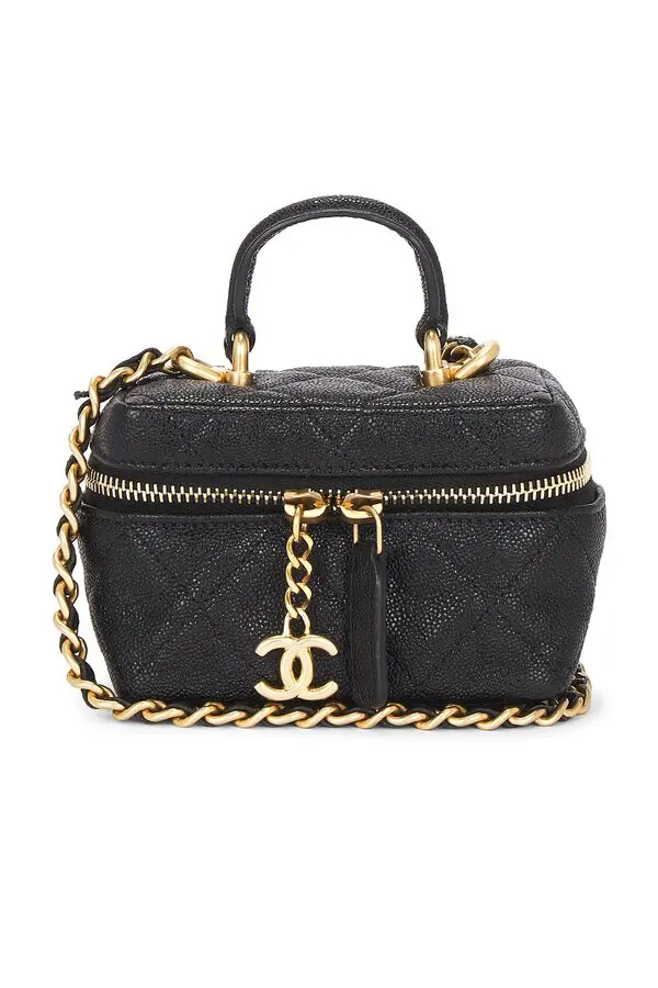 Chanel Caviar Mini Vanity Case - Black