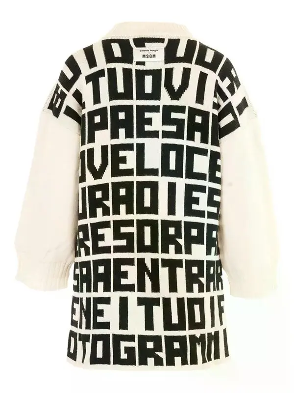 MSGM X Caterina Frongia Text-print Sweater