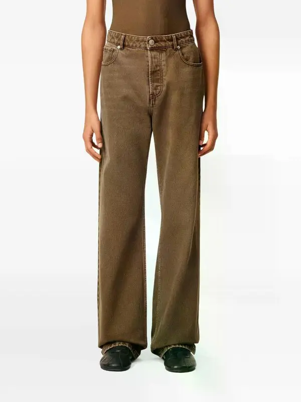 Ami Loose-fit Jeans - Brown