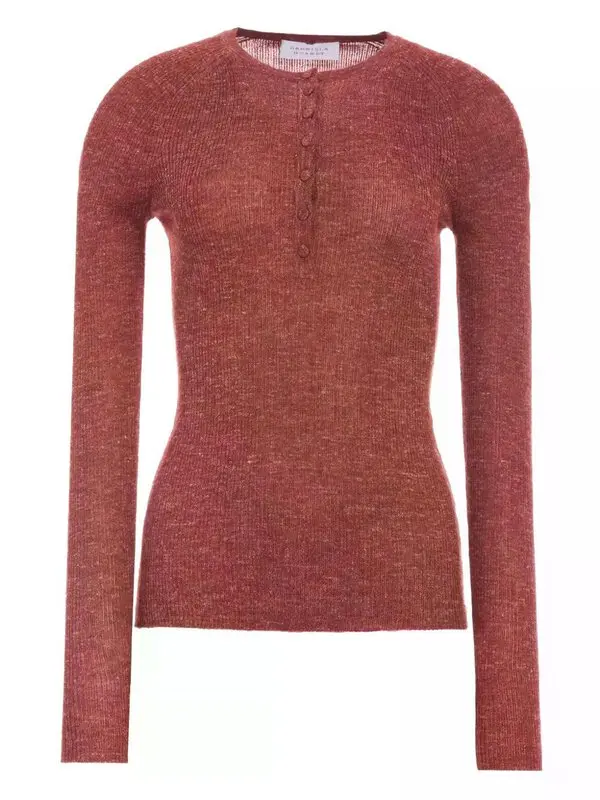 Gabriela Hearst Anges Button-collar T-shirt