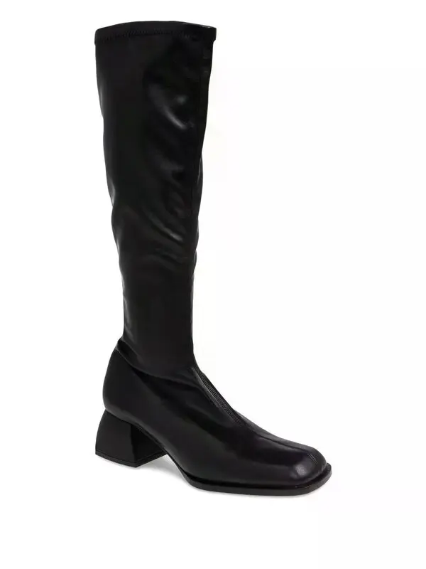 NODALETO Leather Knee-high Boots