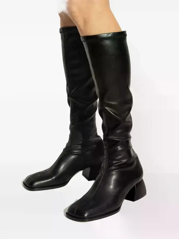 NODALETO Leather Knee-high Boots