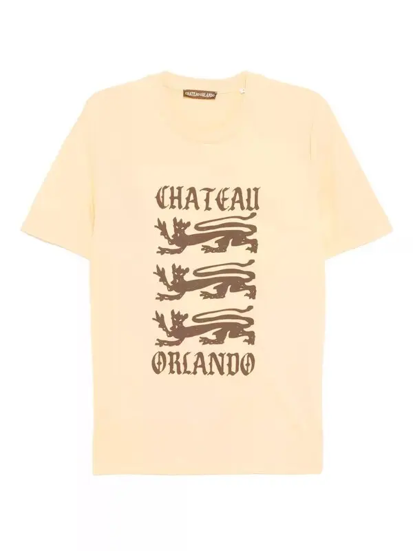 CHATEAU ORLANDO Logo-print T-shirt - Yellow