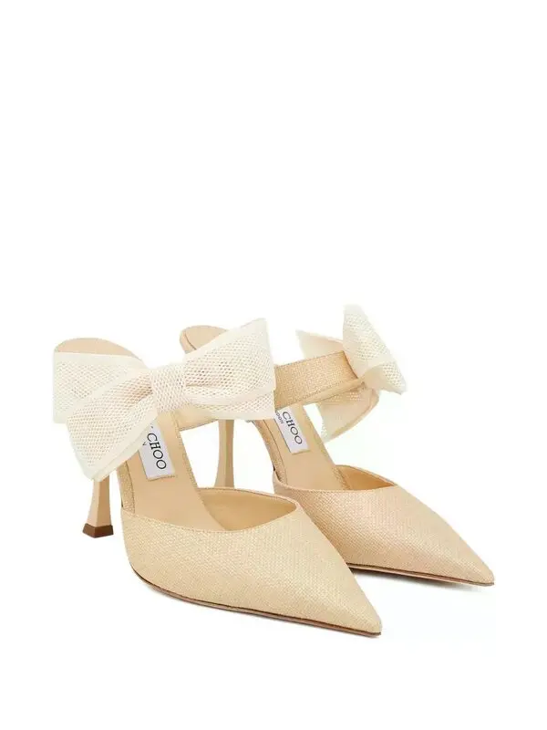 JIMMY CHOO 100mm Brook Bow Mules