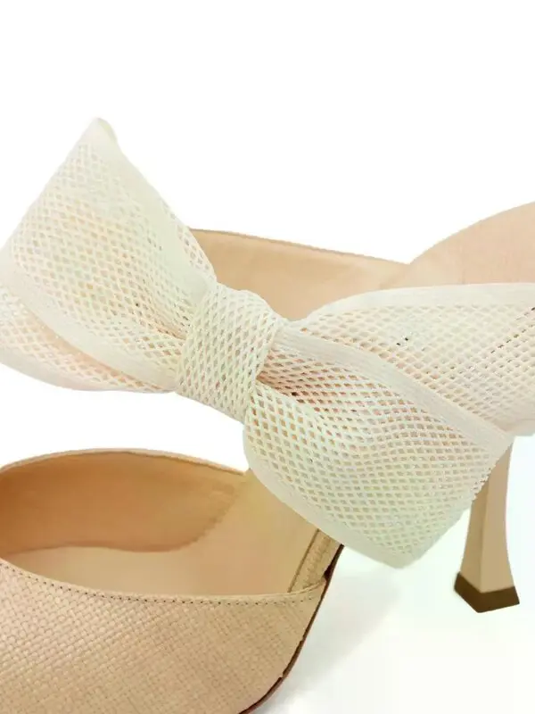 JIMMY CHOO 100mm Brook Bow Mules