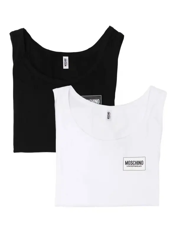Moschino Logo-print Vest - Black