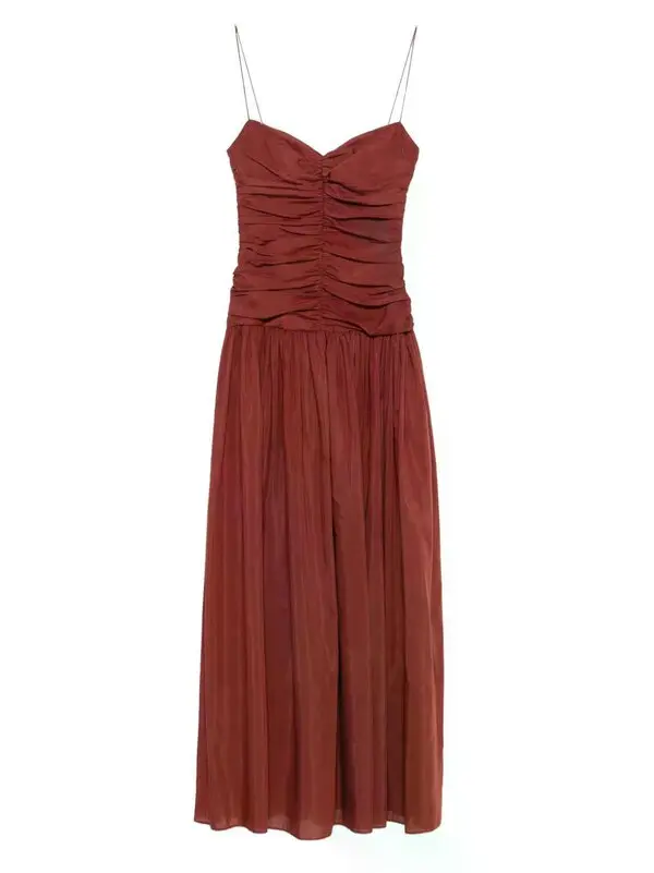 Matteau Gathered Drop Waist Maxi Dress