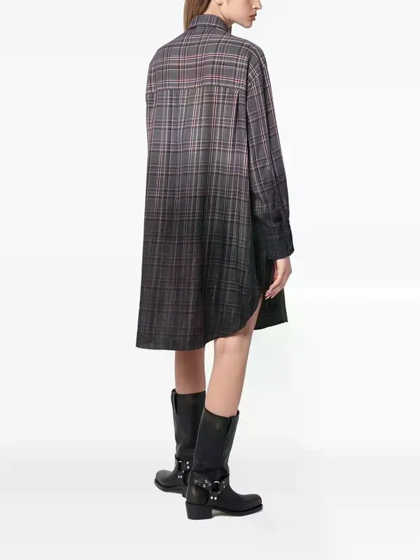 Palm Angels Checked Shirt Dress