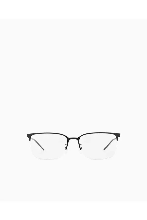 Emporio Armani Irregular-shaped Eyewear Frame - Black