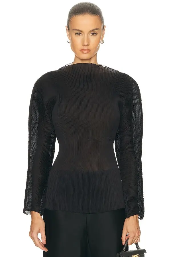 RÓHE Sculptural Plisse Top