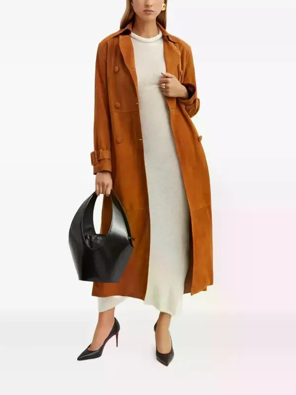 Nour Hammour Tate Double-breasted Belted Coat