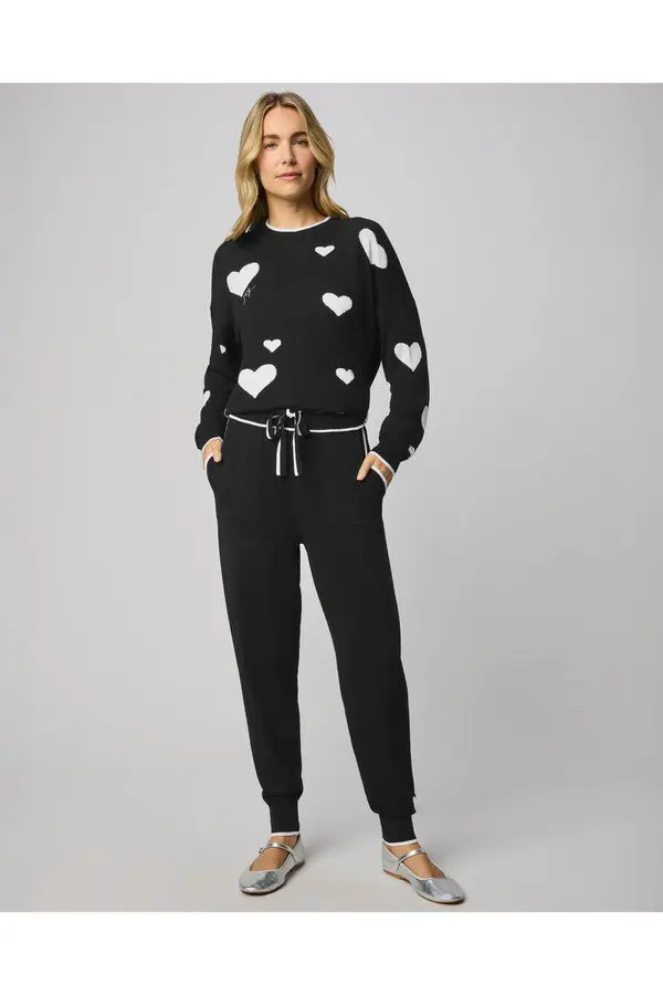 Splendid All The Love Sweater Jogger - Black