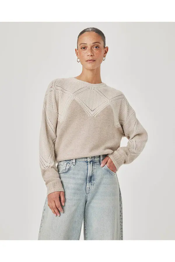 Splendid Gretchen Pointelle Knit Sweater