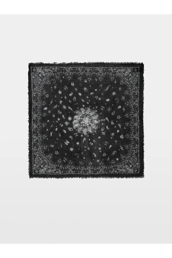 Zadig&Voltaire Nuage Bandana Scarf - Black