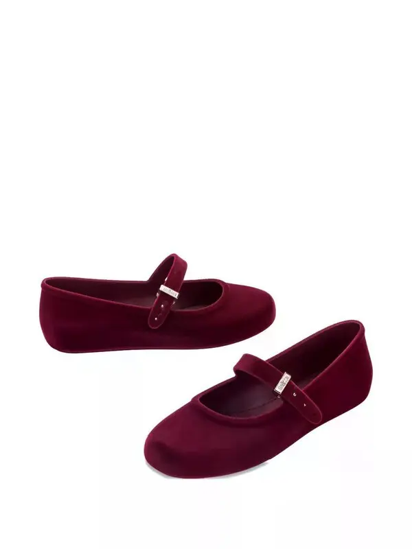 Melissa Velvet Ballerinas - Red