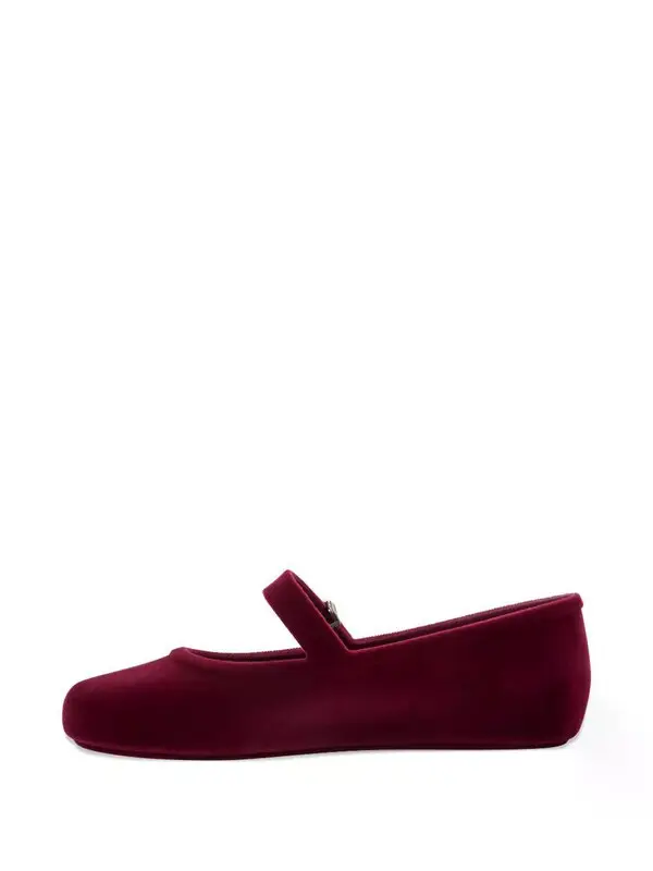 Melissa Velvet Ballerinas - Red