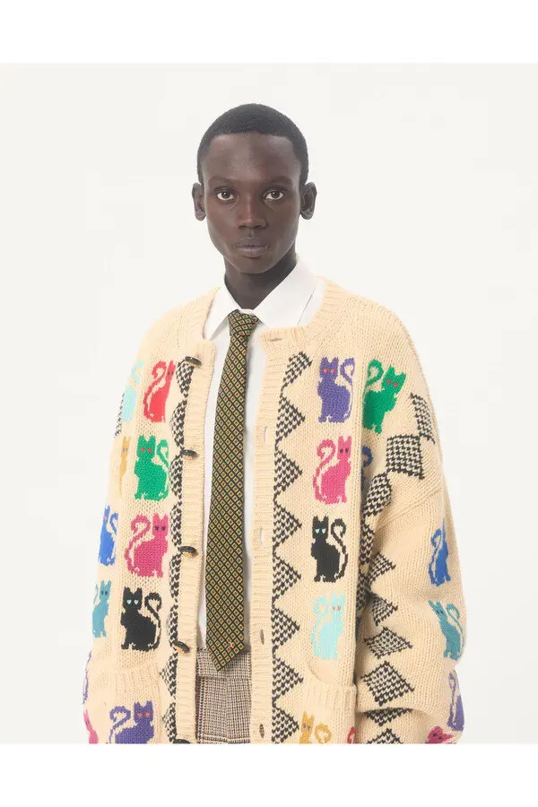 Valentino Garavani Jacquard Cotton Tie With Vlogo - Multicolor