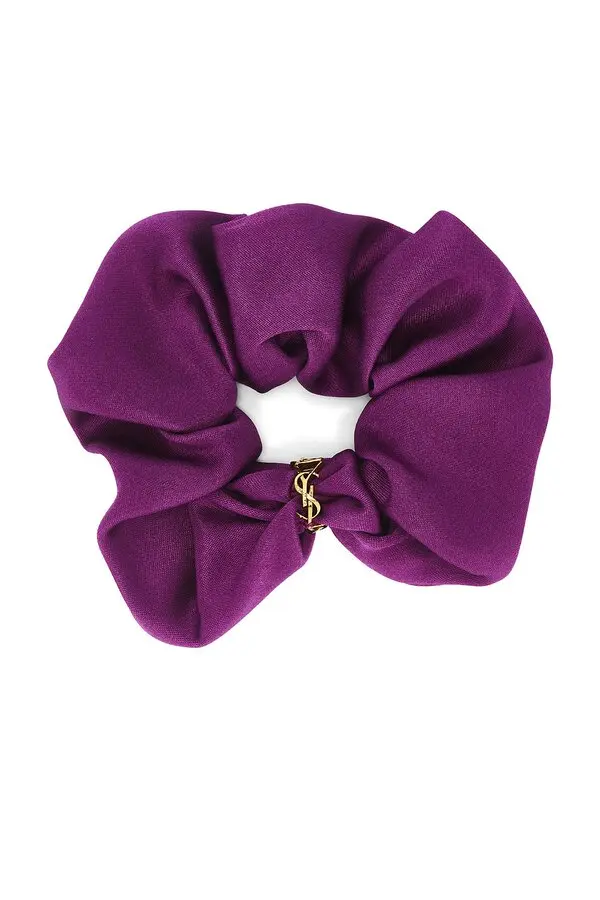 Saint Laurent Logo Scrunchie - Magenta