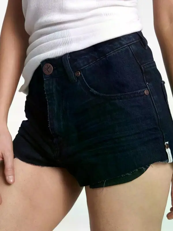 ONETEASPOON Raw-edge Denim Shorts