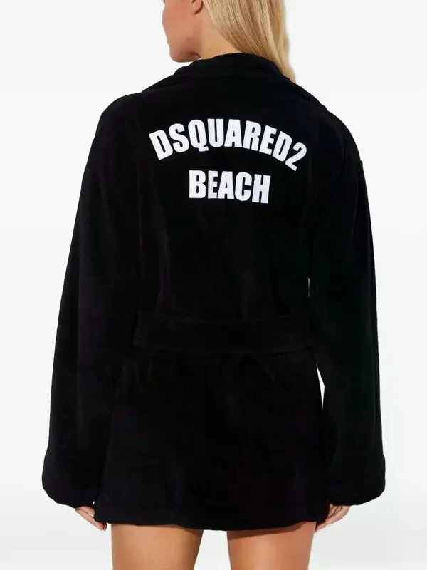 Dsquared2 Logo Belted Cover-up