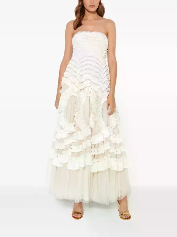 NEEDLE & THREAD Hyacinth Ruffled Gown