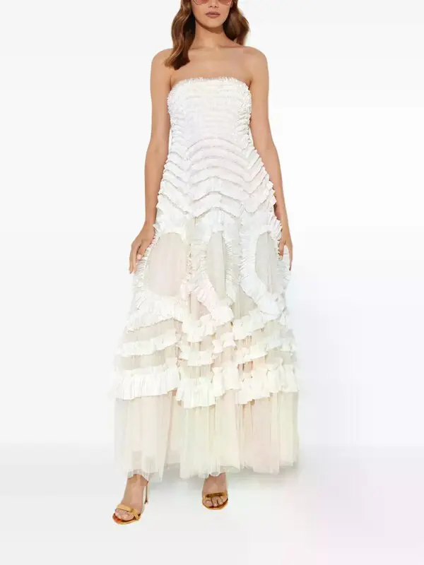 NEEDLE & THREAD Hyacinth Ruffled Gown