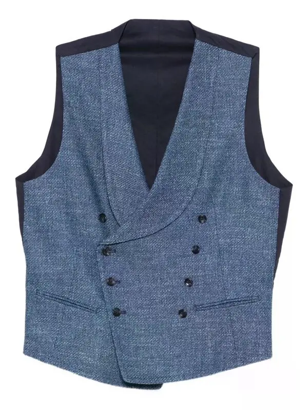 Tagliatore Ben Waistcoat - Blue