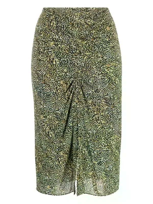 Isabel Marant Ruched Front Midi Skirt
