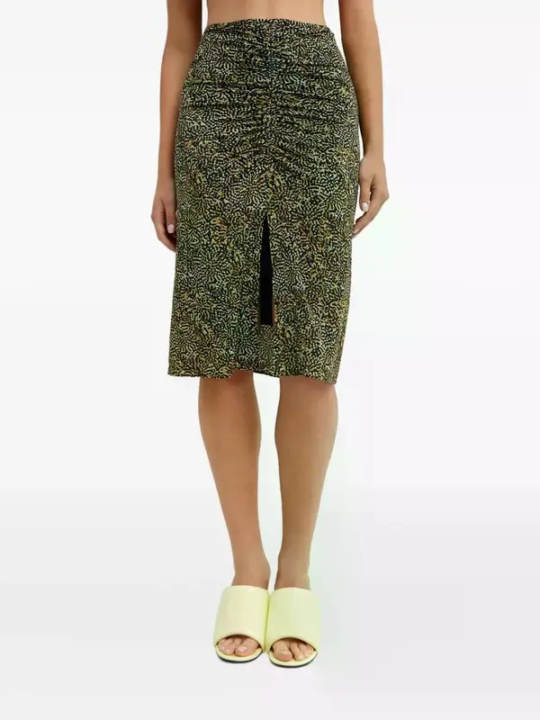 Isabel Marant Ruched Front Midi Skirt