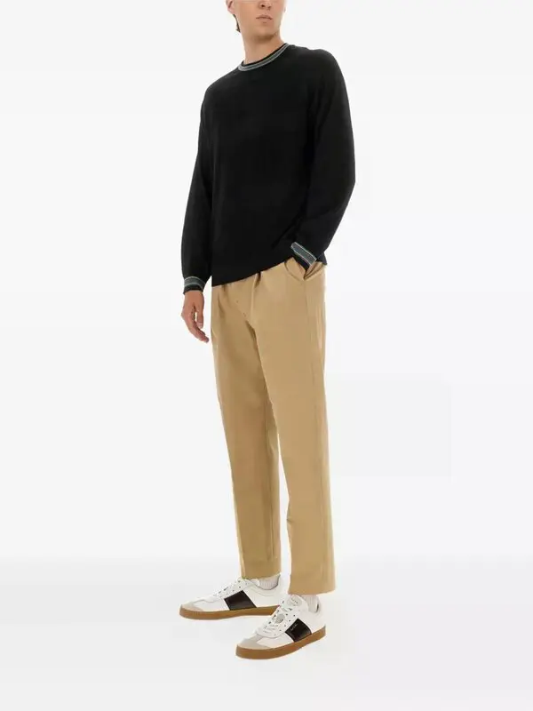 Paul Smith Striped Trim Sweater - Black
