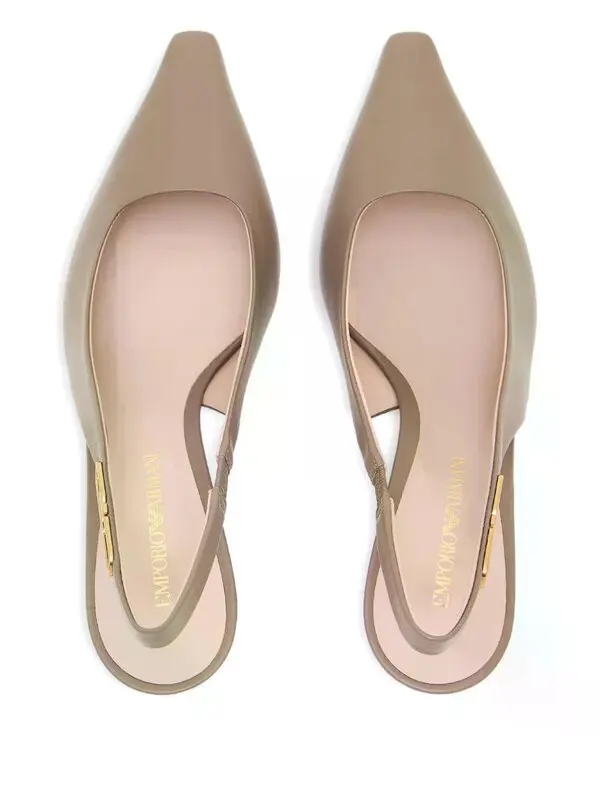 Emporio Armani 65mm Slingback Pointed-toe Pumps