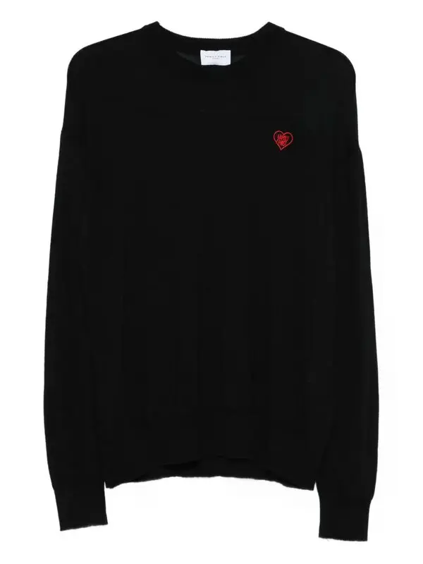 FAMILY FIRST Logo-embroidered Sweater