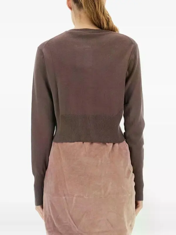 VIVIENNE WESTWOOD Orb-logo Button-front Cardigan - Brown