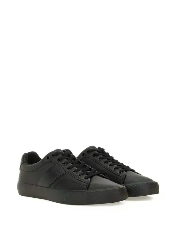BOSS Panelled Lace-up Sneakers - Black