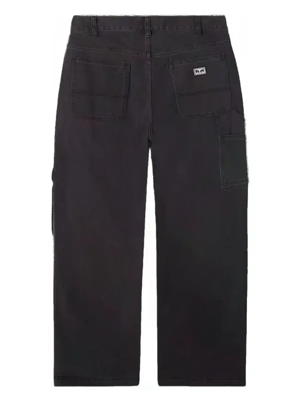 Obey Faded-wash Trousers