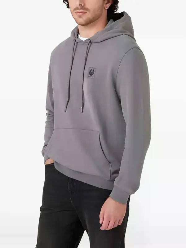 Belstaff Logo-patch Hoodie - Grey