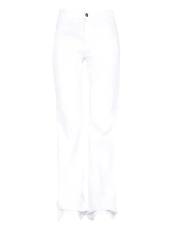 Raf Simons Image Patch Five-pocket Jeans - White