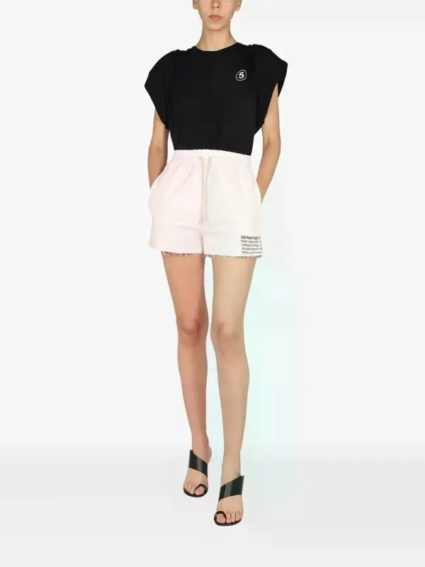 DEPARTMENT 5 Drawstring Frayed Hem Shorts