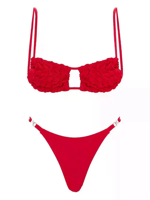 SELIA RICHWOOD Lia Ruffled Bikini - Red