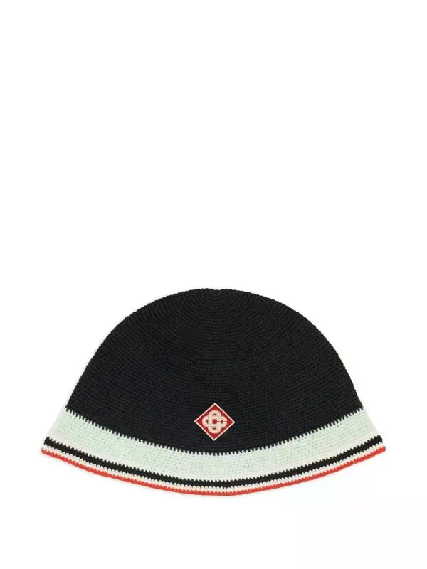 Casablanca Appliqué Cap - Black