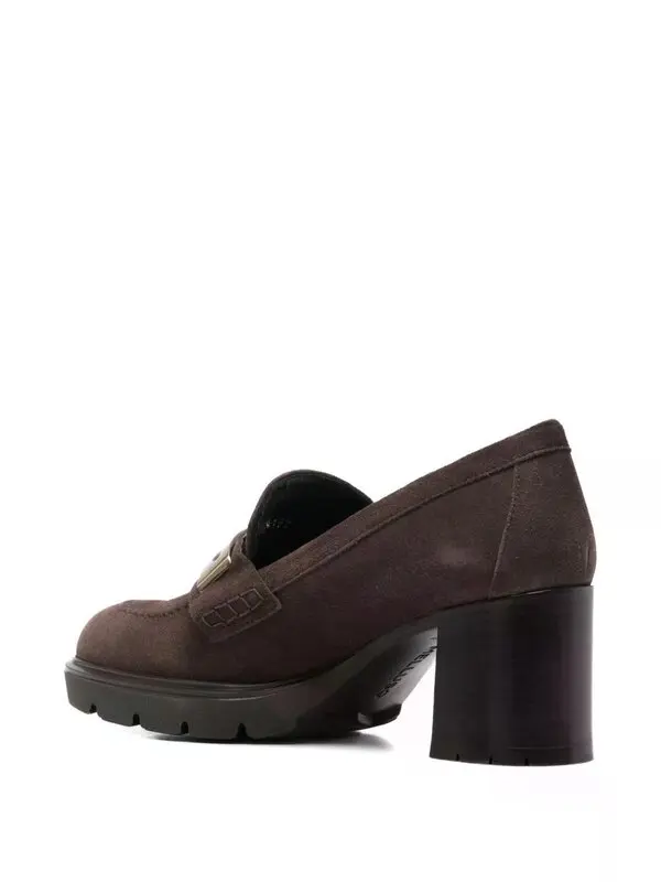MELLUSO 50mm Metal-detail Heeled Loafers