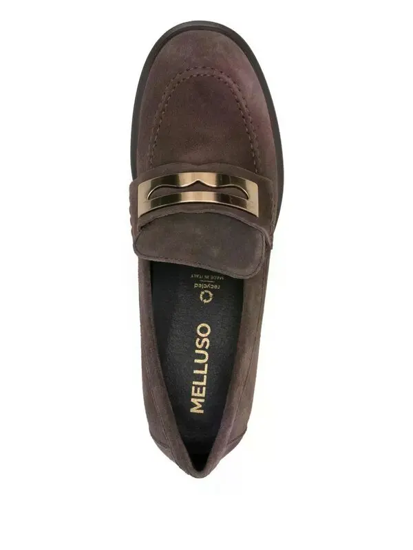 MELLUSO 50mm Metal-detail Heeled Loafers