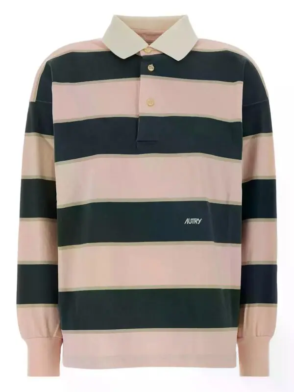 AUTRY Striped Polo Top
