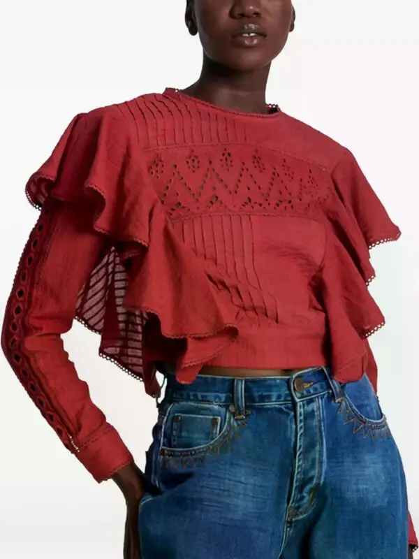 ONETEASPOON Victoria Ruffled Blouse