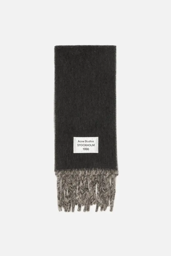 Acne Studios Bicolour Alpaca Scarf - Beige,grey