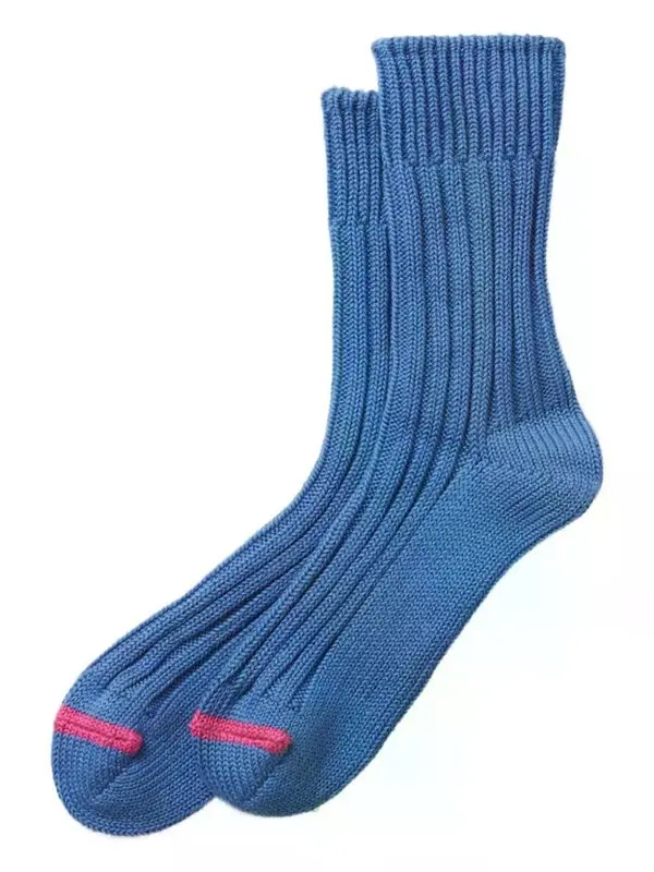 ROTOTO Ribbed Socks - Blue