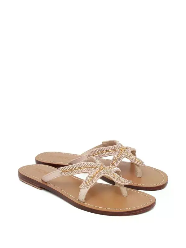 Mystique Beaded Starfish Thong Sandals
