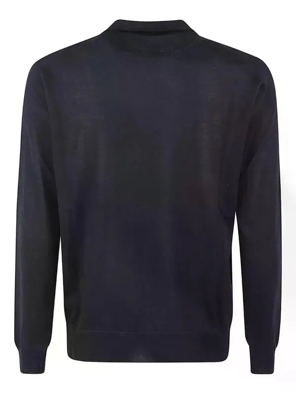 BRETT JOHNSON Zip Cashmere T-shirt