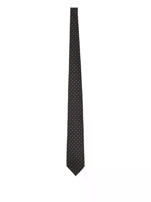 TOM FORD Dot-print Neck Tie - Grey